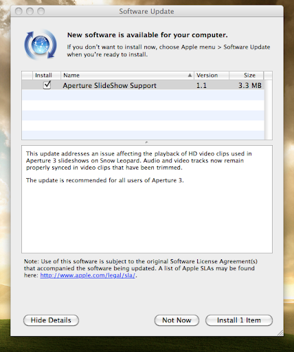 Aperture 3 更新 - Hiraku Dev